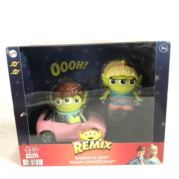 Mattel | Toys | Pixar Alien Action Figures Barbie And Ken Remix Figures ...